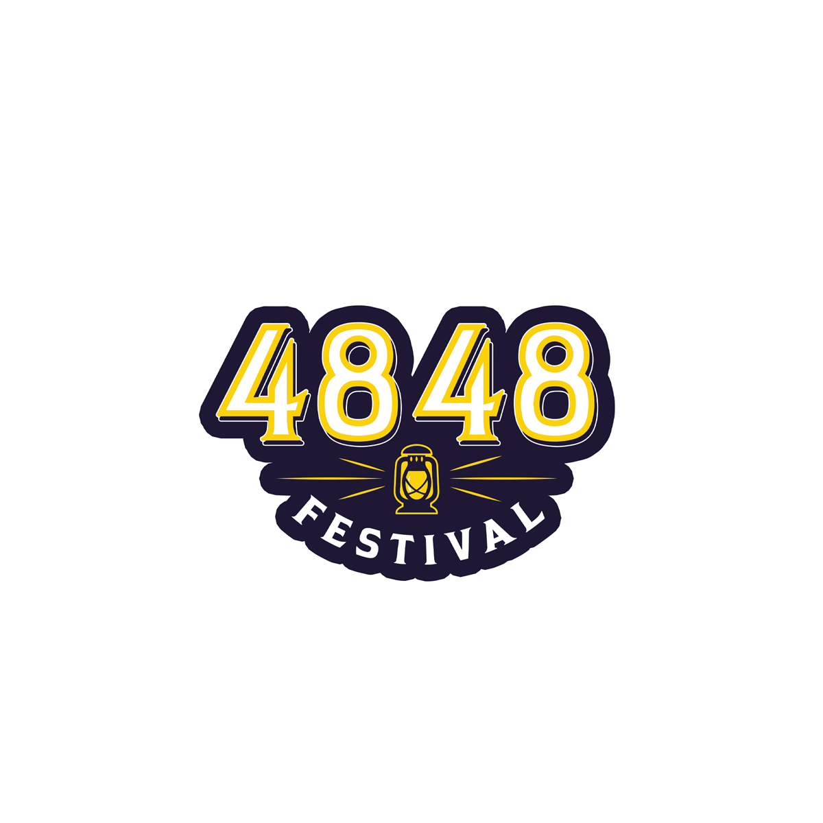 4848 Die Cut Logo Sticker – Merch Shops by Press Press Merch