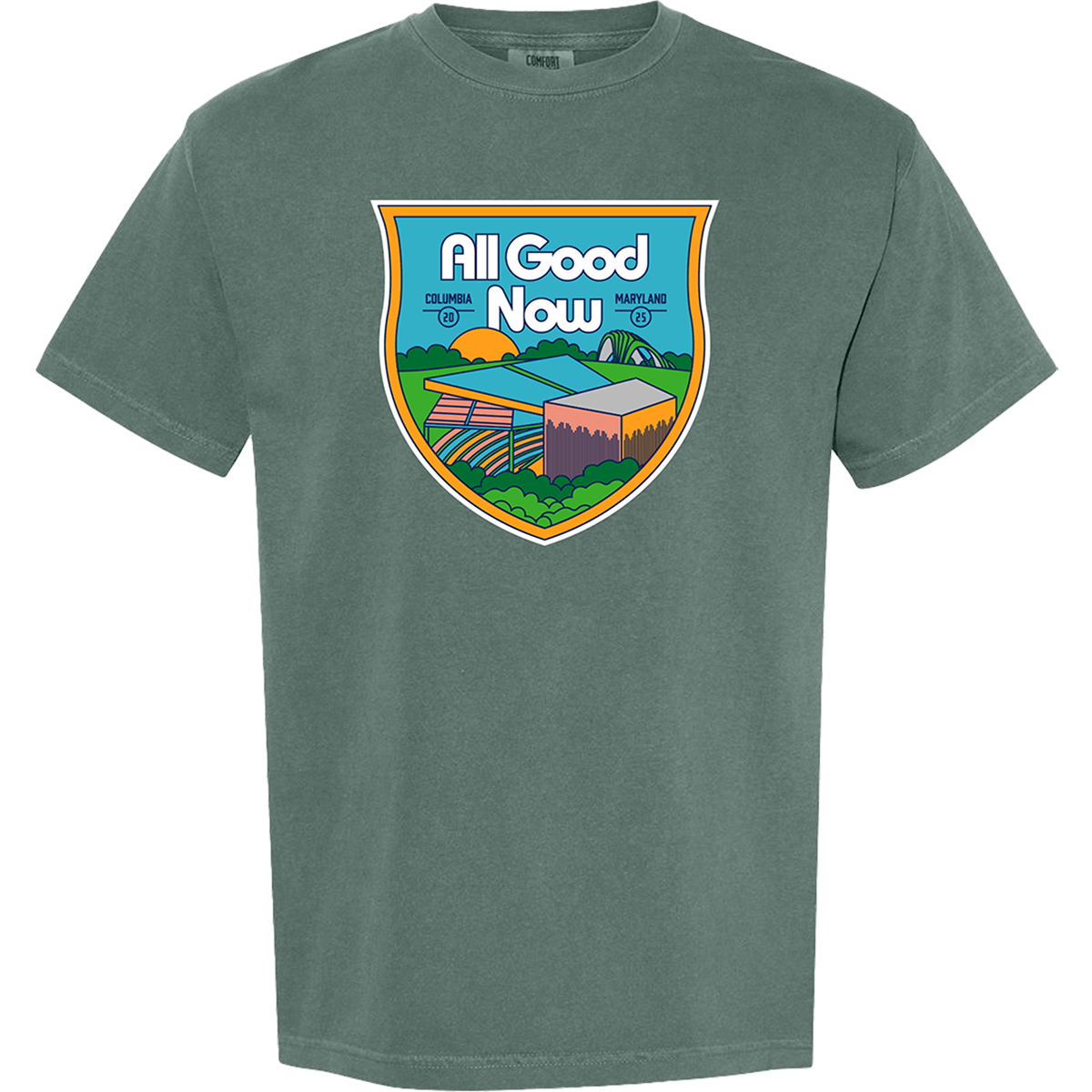 All Good Now '25 Festival Badge Tee – Merch Shops by Press Press Merch
