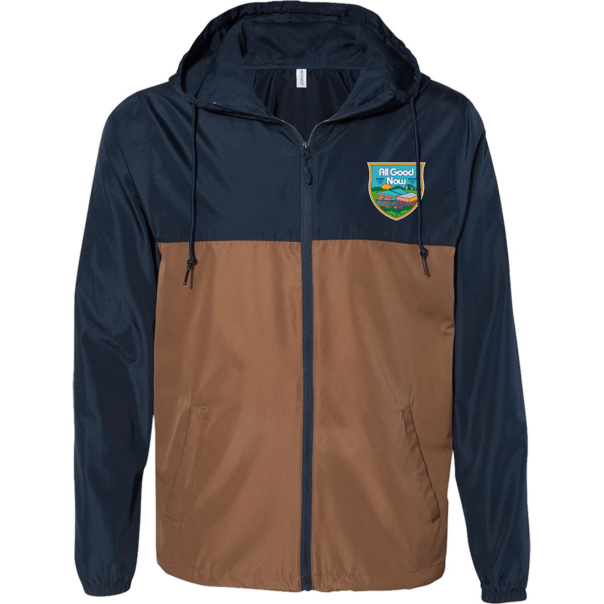 All Good Now '25 Badge Logo Windbreaker – Merch Shops by Press Press Merch