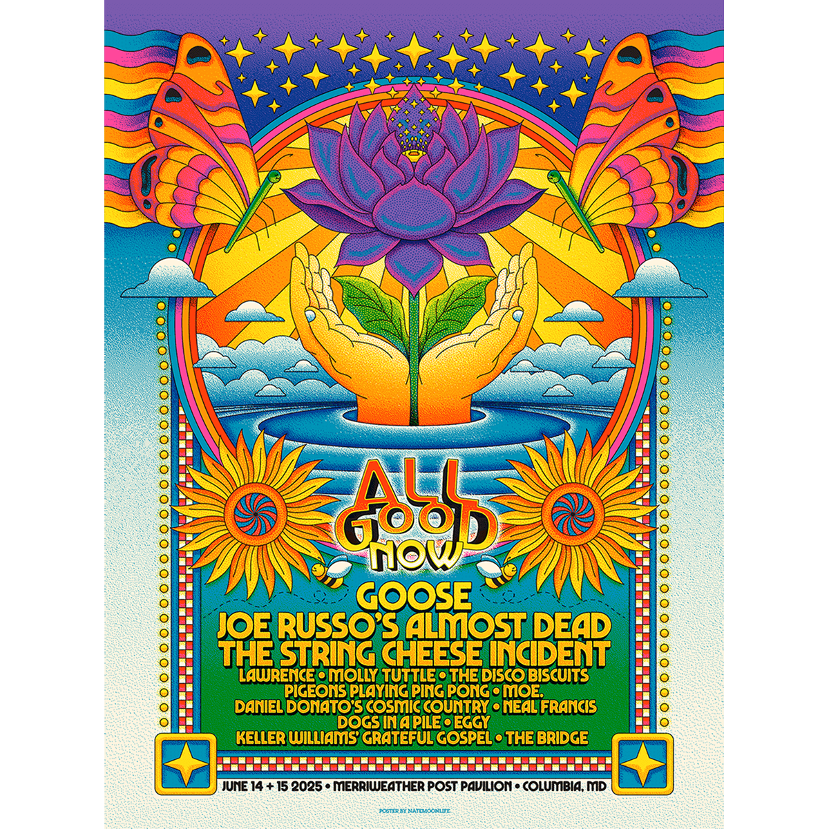 All Good Now '25 Foil Poster – Merch Shops by Press Press Merch