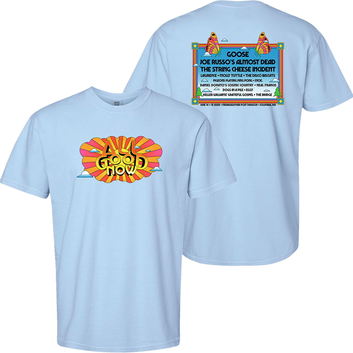 All Good Now '25 Sunray Event Tee – Merch Shops by Press Press Merch