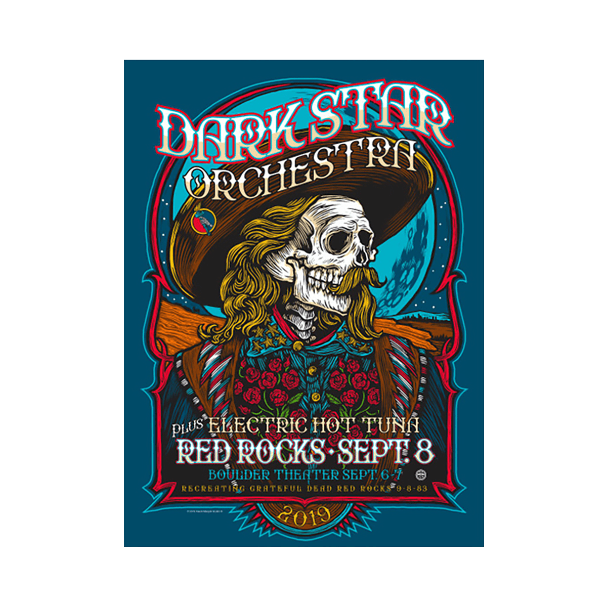 2019 DSO Red Rocks Poster – Merch Shops by Press Press Merch