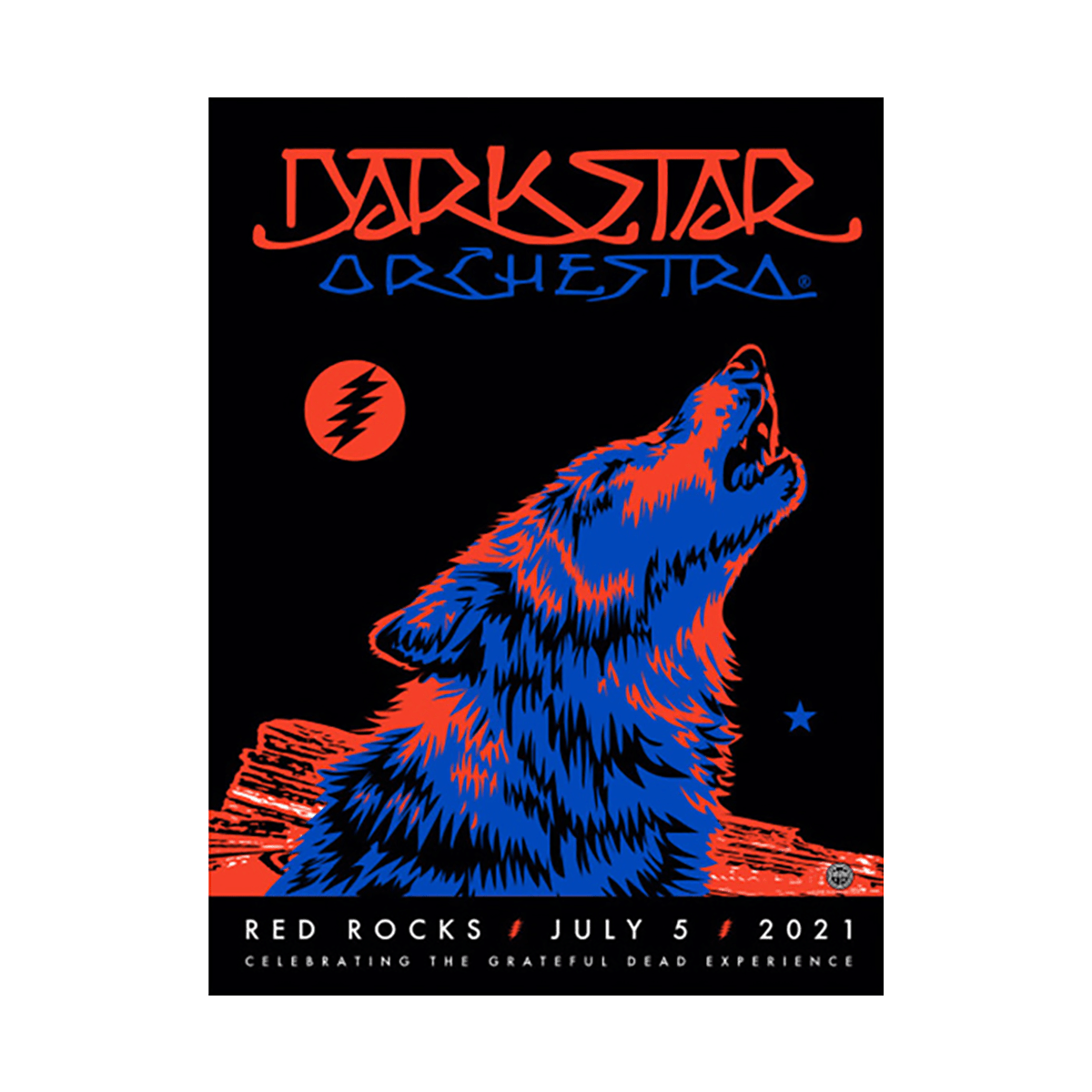 DSO 2021 Red Rocks Poster – Merch Shops by Press Press Merch