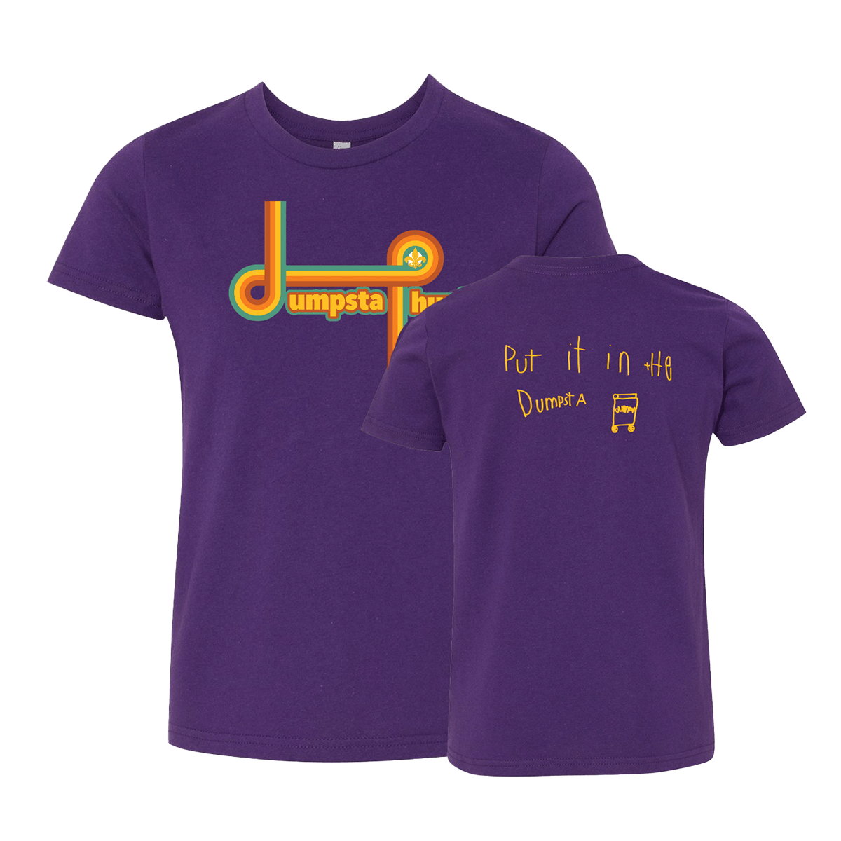 Lines Youth Tee, Purple – Merch Shops by Press Press Merch