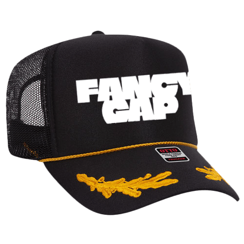 Fancy Gap Block Logo Trucker Hat - Black/Gold Oak Leaves – Merch Shops ...