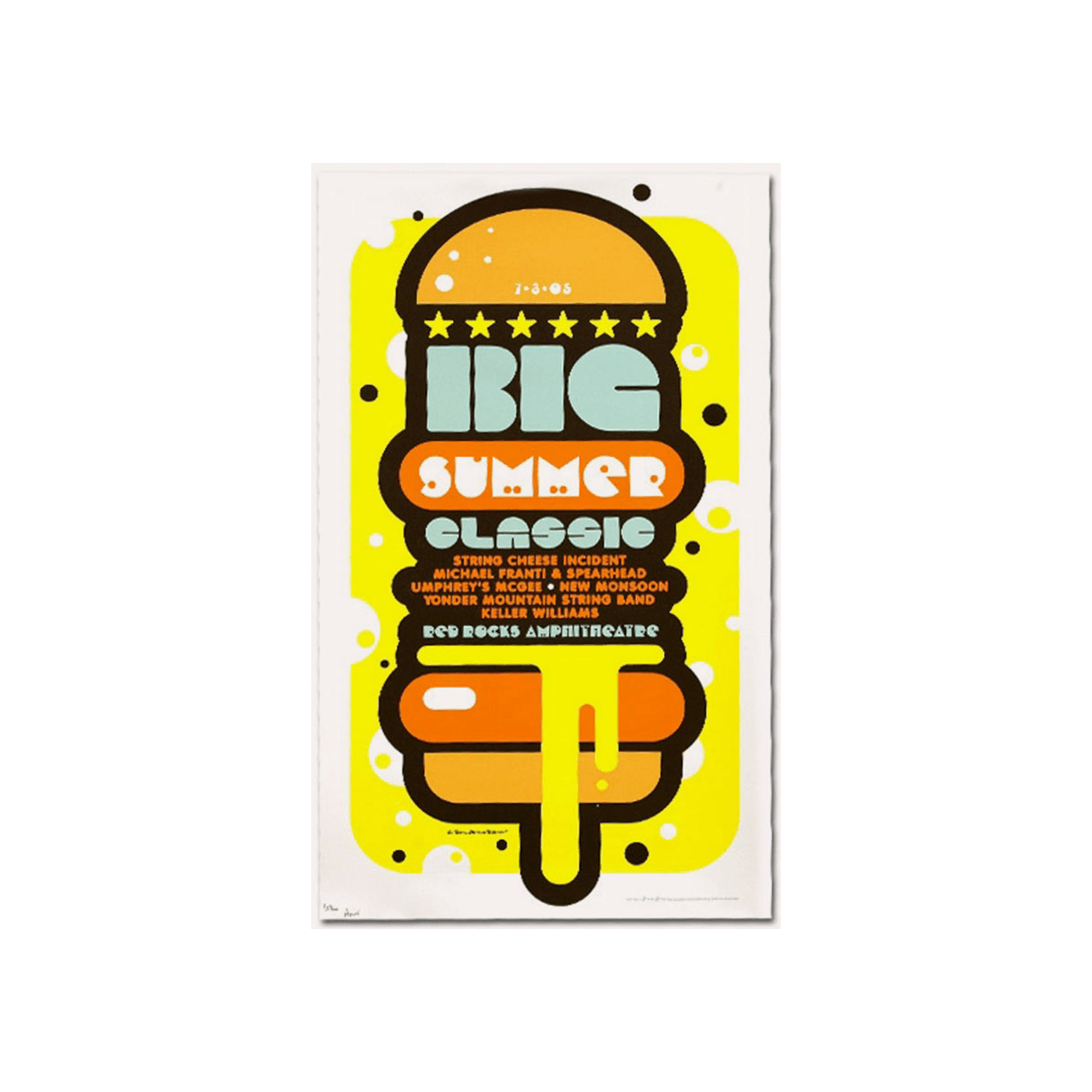 2005 BIG Cheeseburger Red Rocks AMES Poster – Merch Shops by Press ...