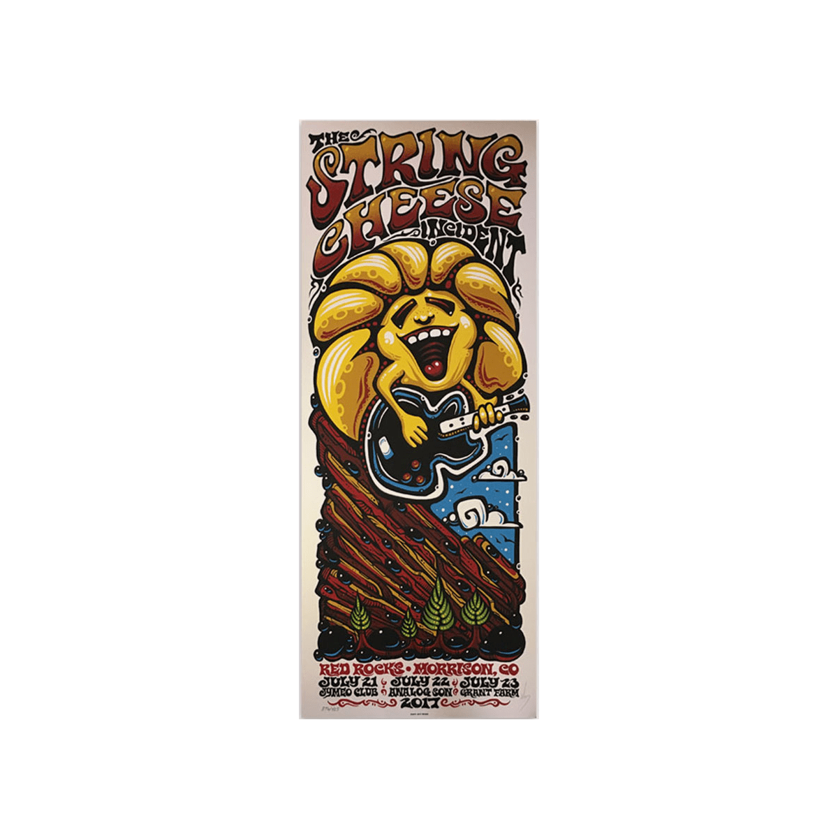 2017 Red Rocks Poster – Merch Shops by Press Press Merch